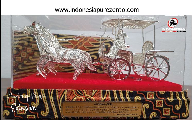 Miniatur Andong Perak | Indonesia Purezento