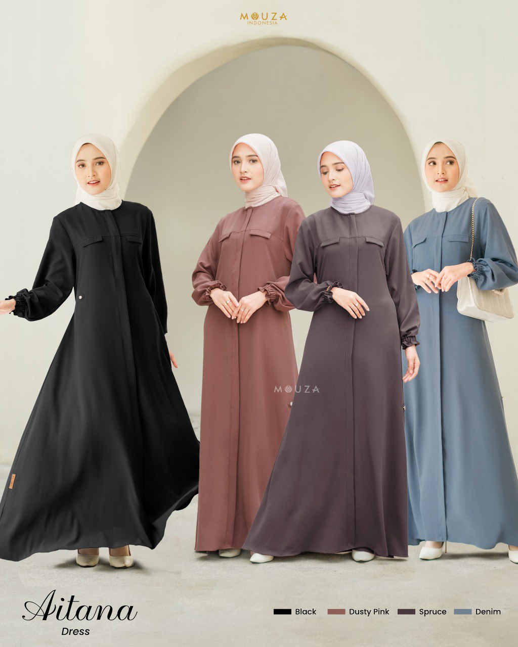 Aitana Dress By Mouza | Indonesia Purezento