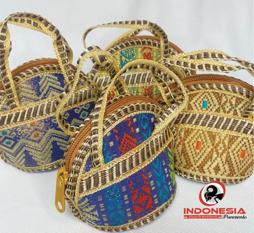 Dompet Koin Songket | Indonesia Purezento