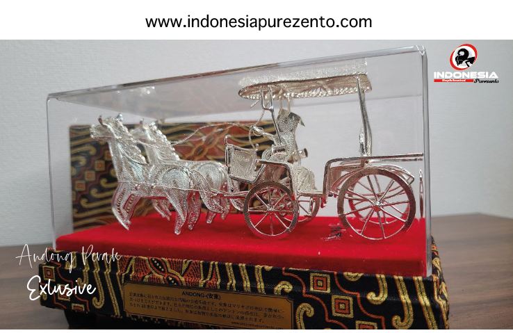 Miniatur Andong Perak | Indonesia Purezento